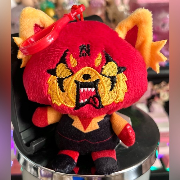 Sanrio | Toys | Sanrio Aggretsuko Red Rage Plush Dangler Bag Charm Clip ...